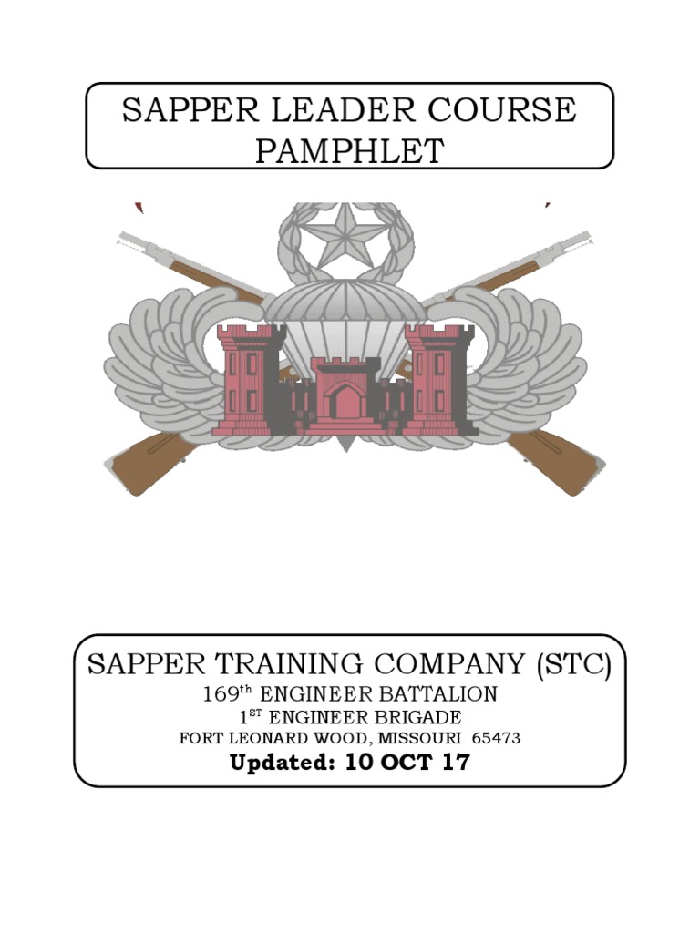 Sapper Leader Course Pamphlet 25OCT17 copy | PDF