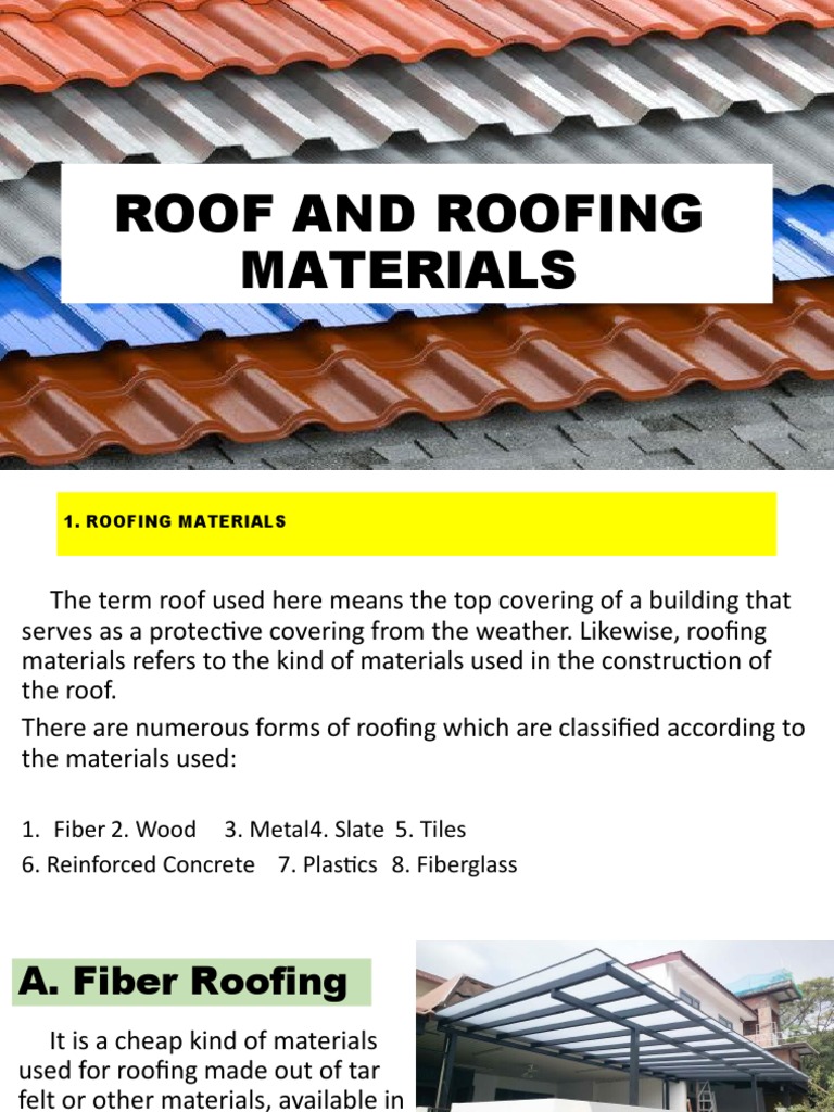 Roof and Roofing Materials | PDF | Roof | Sheet Metal