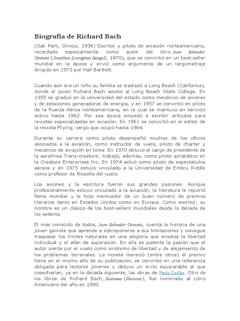 Biografía de Richard Bach | PDF