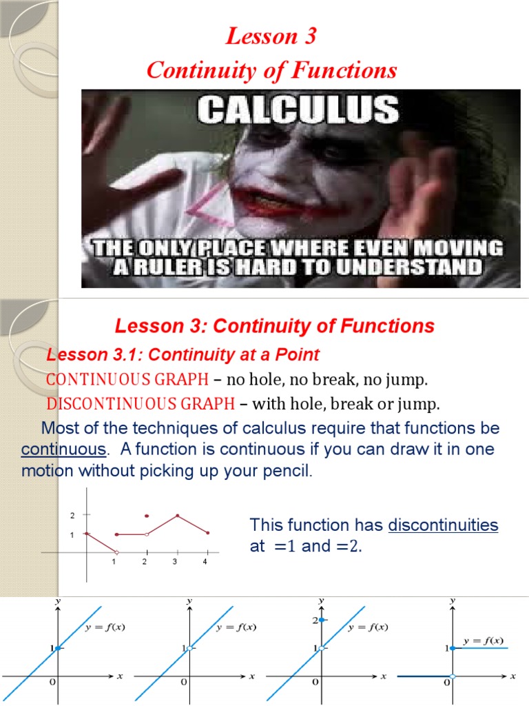 3 Continuity of Functions | PDF