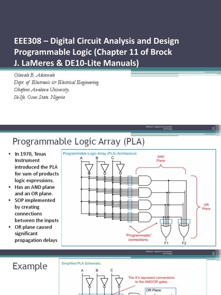 Lecture 06 - Programmable Logic | PDF | Field Programmable Gate Array | Electronic Design