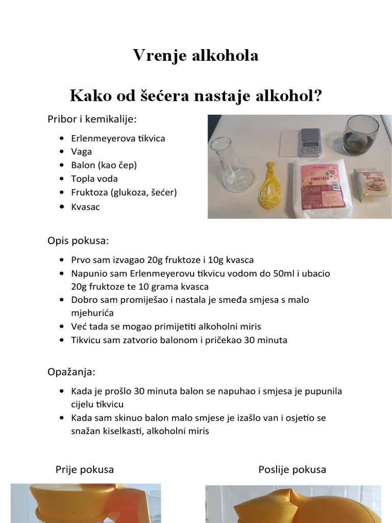 Vrenje Alkohola | PDF