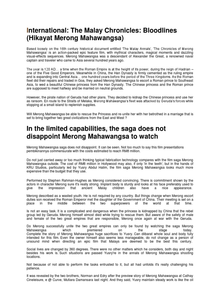 Hikayat Merong Mahawangsa | PDF