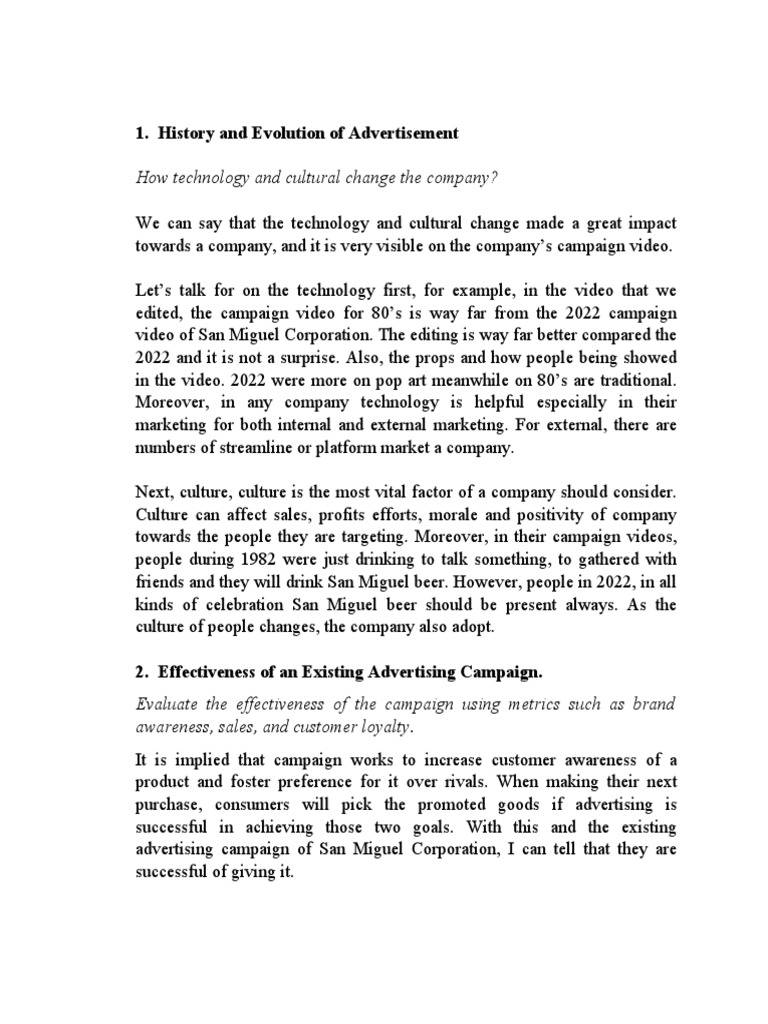 History and Evolution of Advertisement | PDF | Social Science