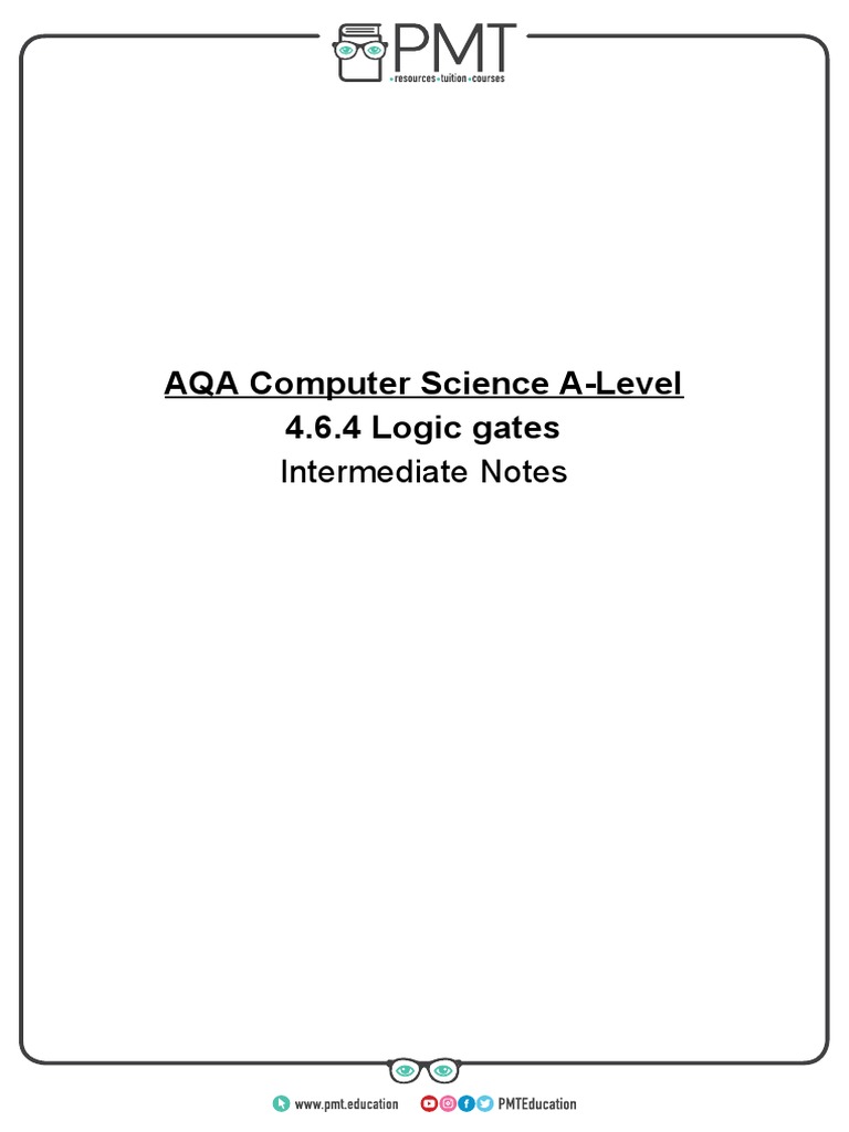 6.4. Logic Gates PDF | PDF | Logic Gate | Electronic Design