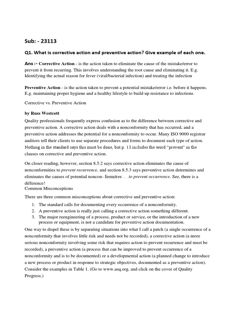 Ans Sheet QCOSH 23113 PDF | PDF | Audit | Auditor's Report