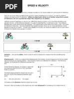 7th Grade-Chapter 1 Motion Powerpoint Notes | PDF | Acceleration | Speed