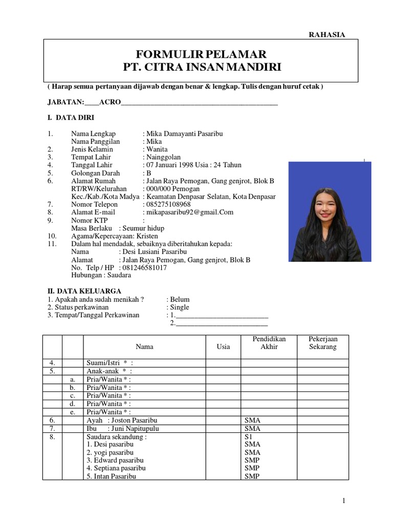 Mitra Kerja Pt. Citra Insan Mandiri PDF | PDF