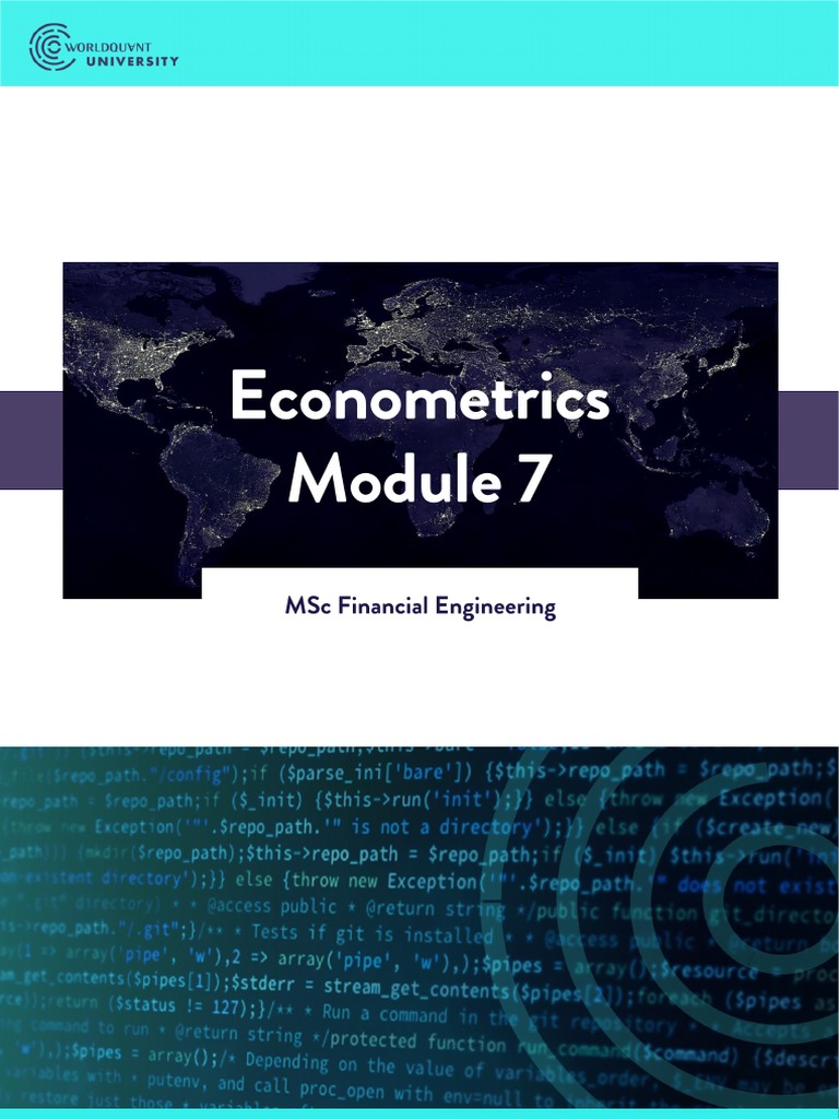 WQU - Econometrics - Module - 7 - Compiled Content PDF | PDF ... WQU - Econometrics - Module - 7 - Compiled Content PDF | PDF ...