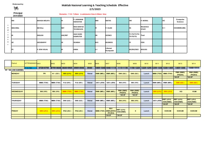 3H T& L SCHEDULES 2 May 2023 PDF | PDF