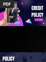 Credit Policy Manual | PDF | Credit | Finance & Money Management