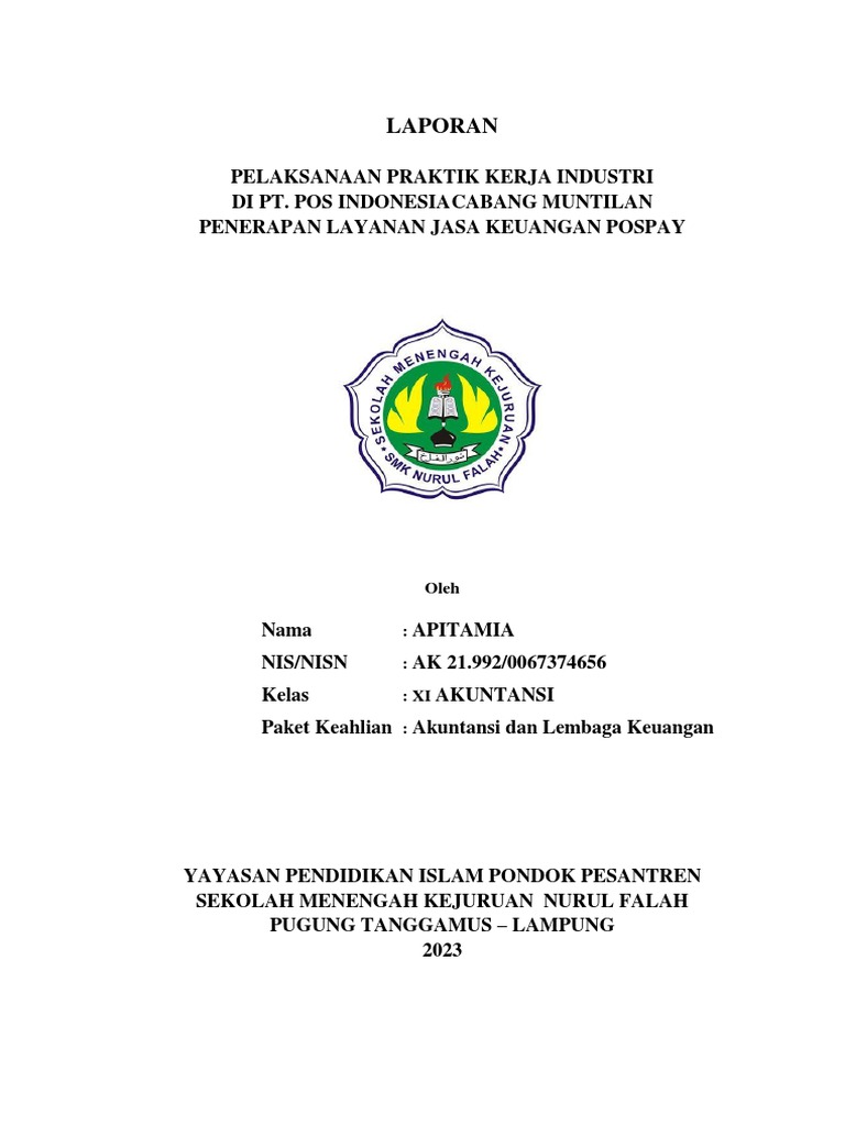 Praktik Kerja Industri di PT Pos Indonesia: Layanan Pospay | PDF