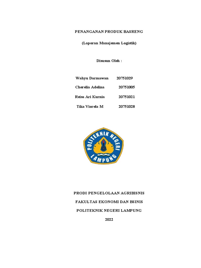 Bab 1 Dan 2 Manlog Basreng | PDF