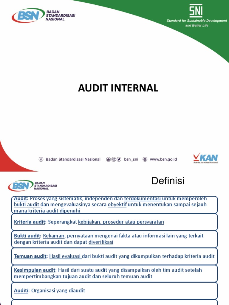 Panduan Lengkap Audit Internal 15189 | PDF