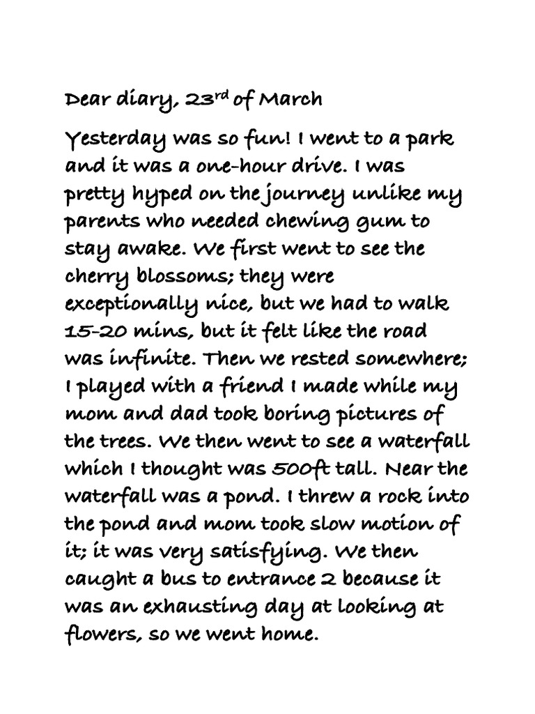 Dear Diary PDF | PDF