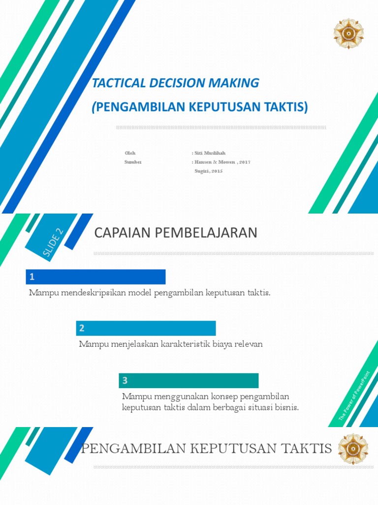 Tactical Decision Making PDF | PDF