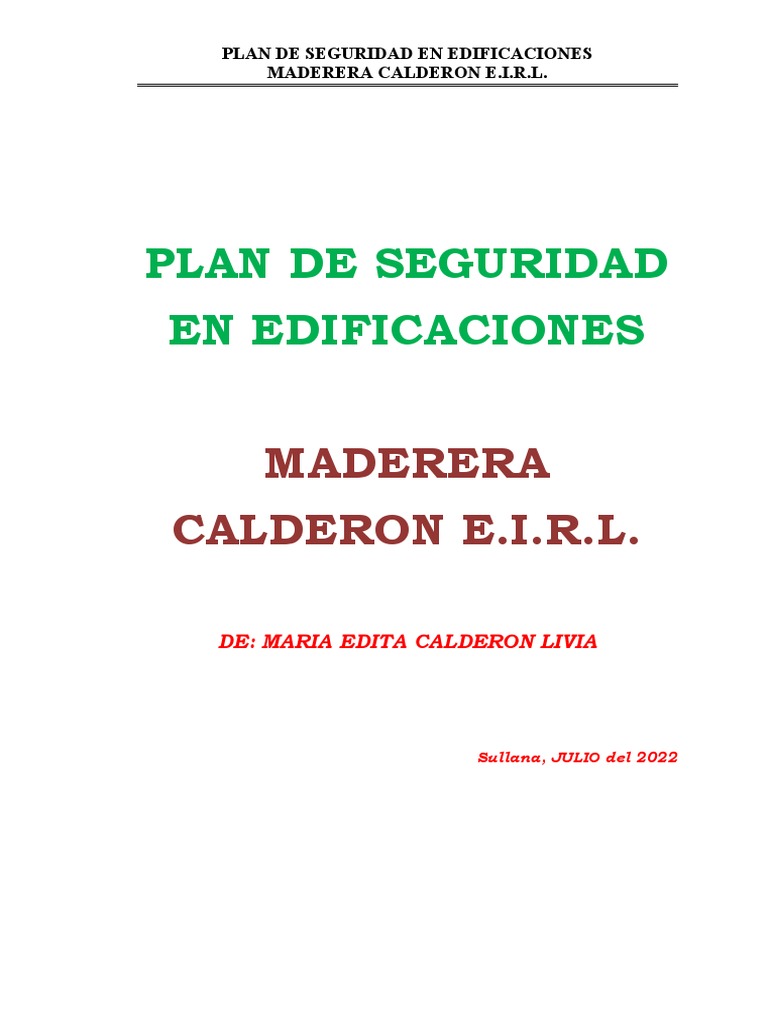 Maderera CALDERON | PDF