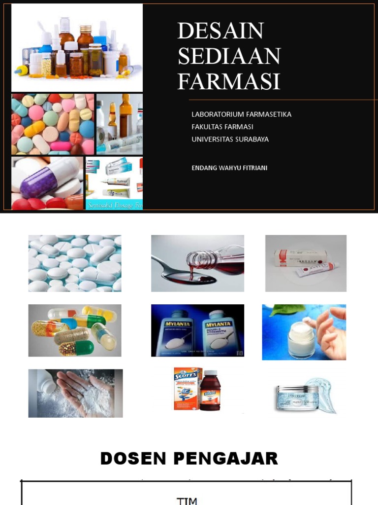 1 Pengantar Desain Sediaan Farmasi | PDF