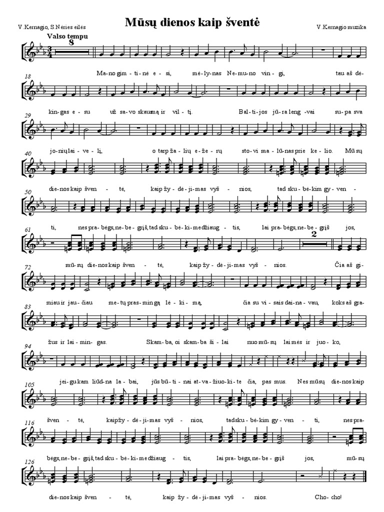 Musu Dienos Kaip Svente PDF | PDF