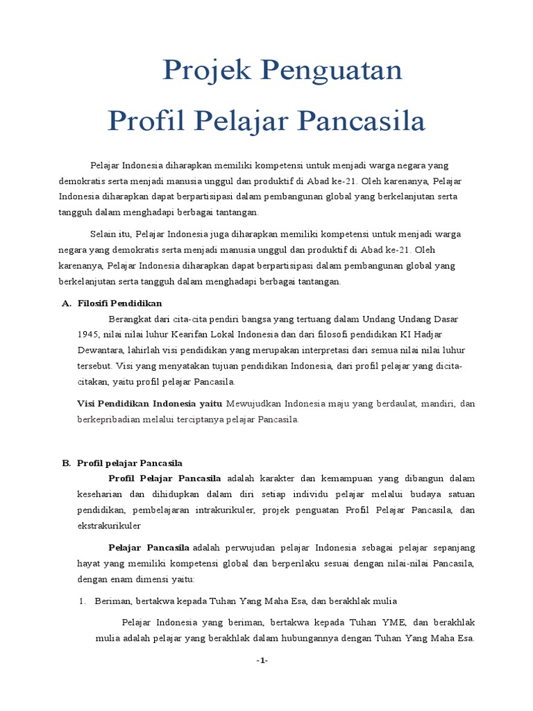 Modul Ajar P5BK | PDF | Kesehatan Holistik