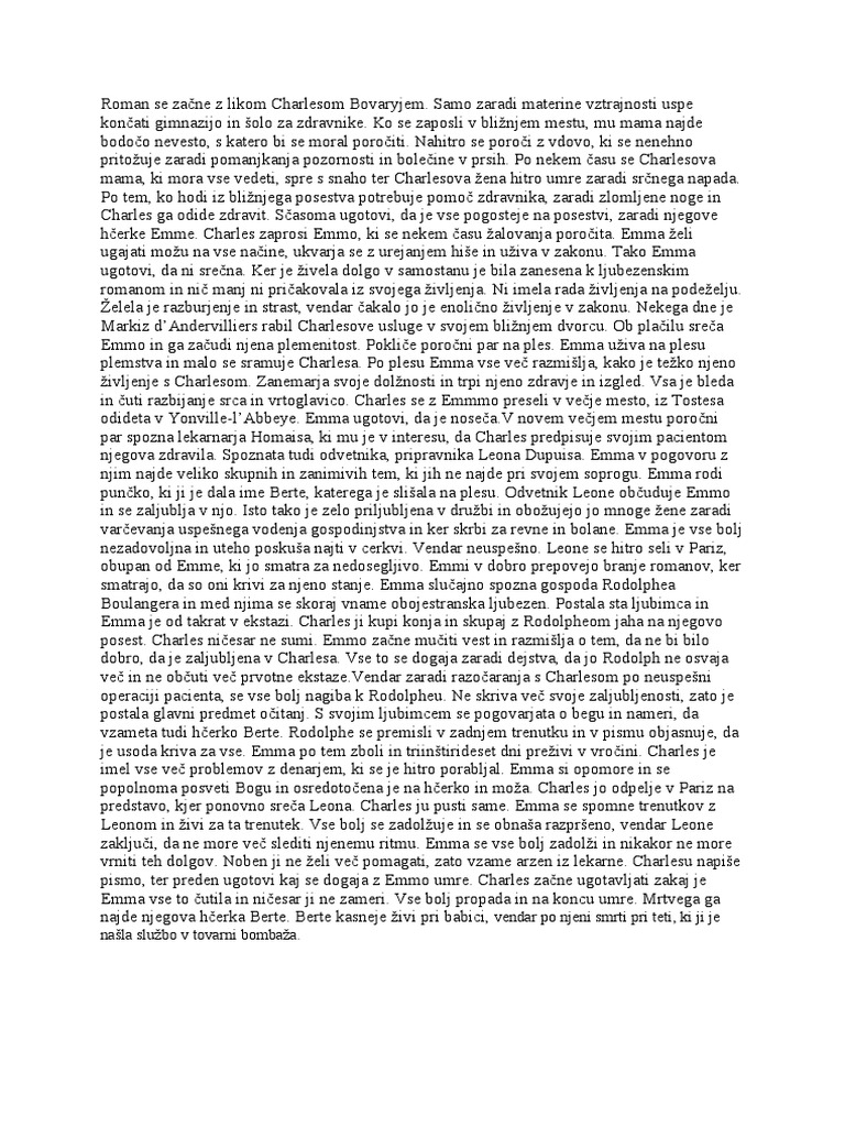 Gospa Bovary Obnova | PDF
