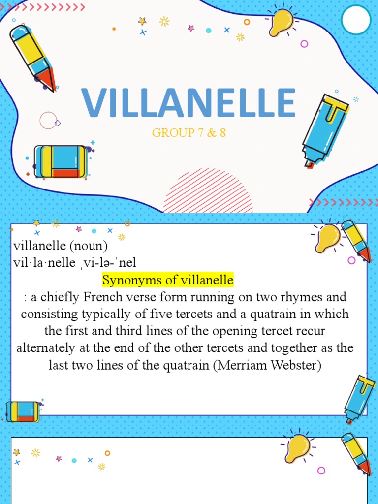 The Villanelle: A Nineteen-Line Poetic Form with Repeated Refrain Lines ...