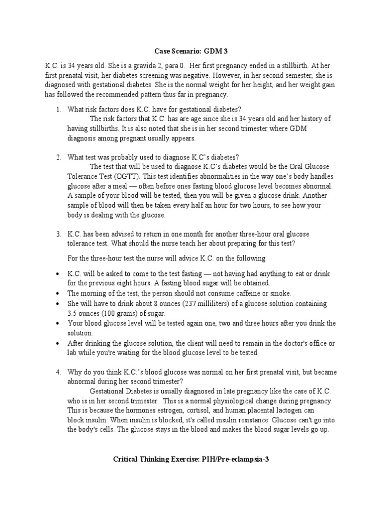 GDM and Pih | PDF | Gestational Diabetes | Pregnancy