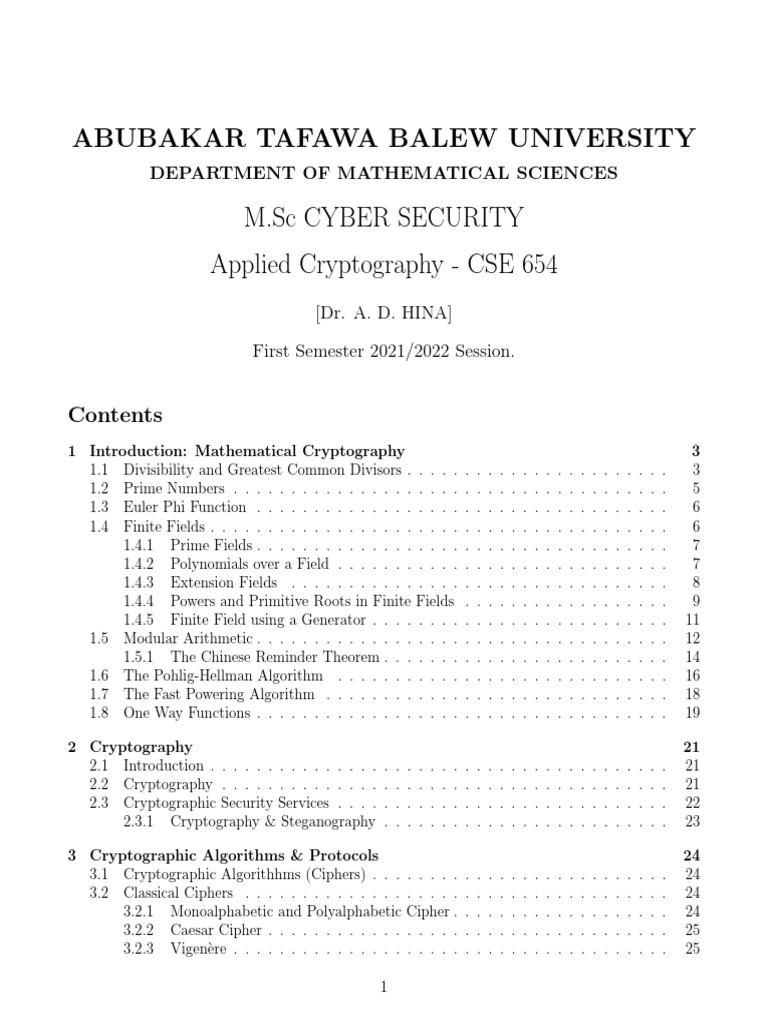 MSE Applied Cryptography | PDF | Field (Mathematics) | Cipher