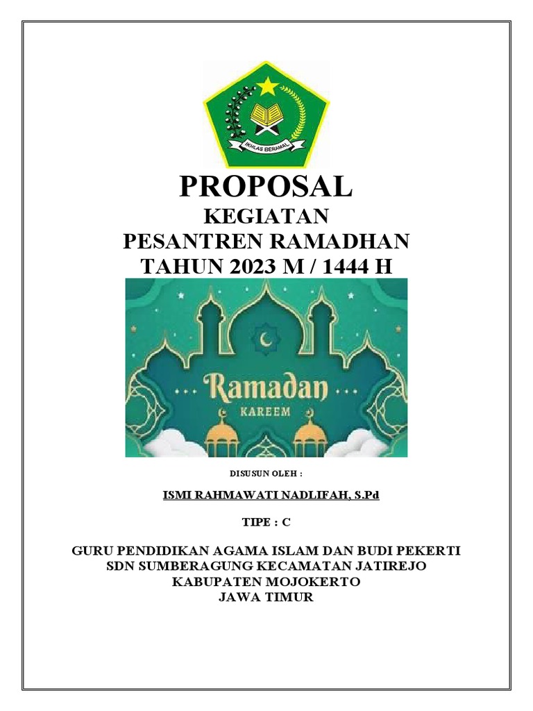 Proposal Kegiatan Bulan Ramadhan 2023 | PDF