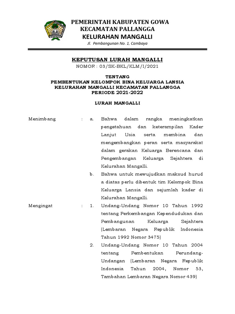 SK BKL Mangalli 2021-2022 | PDF