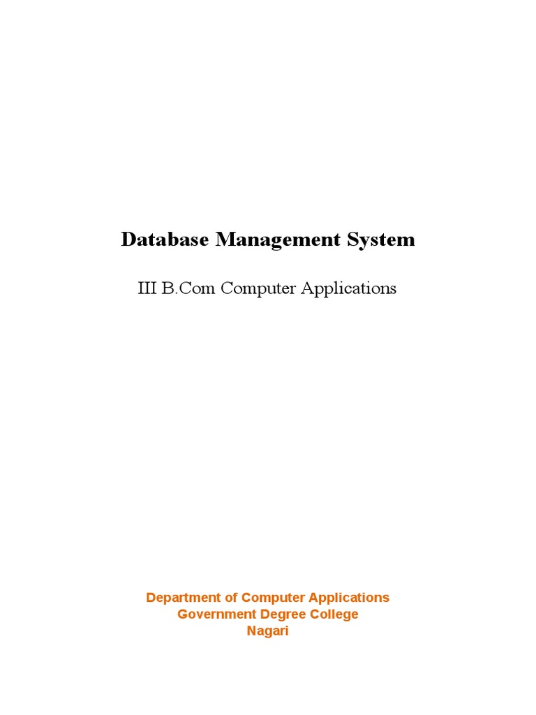 DBMS Final (1-5-113) | PDF