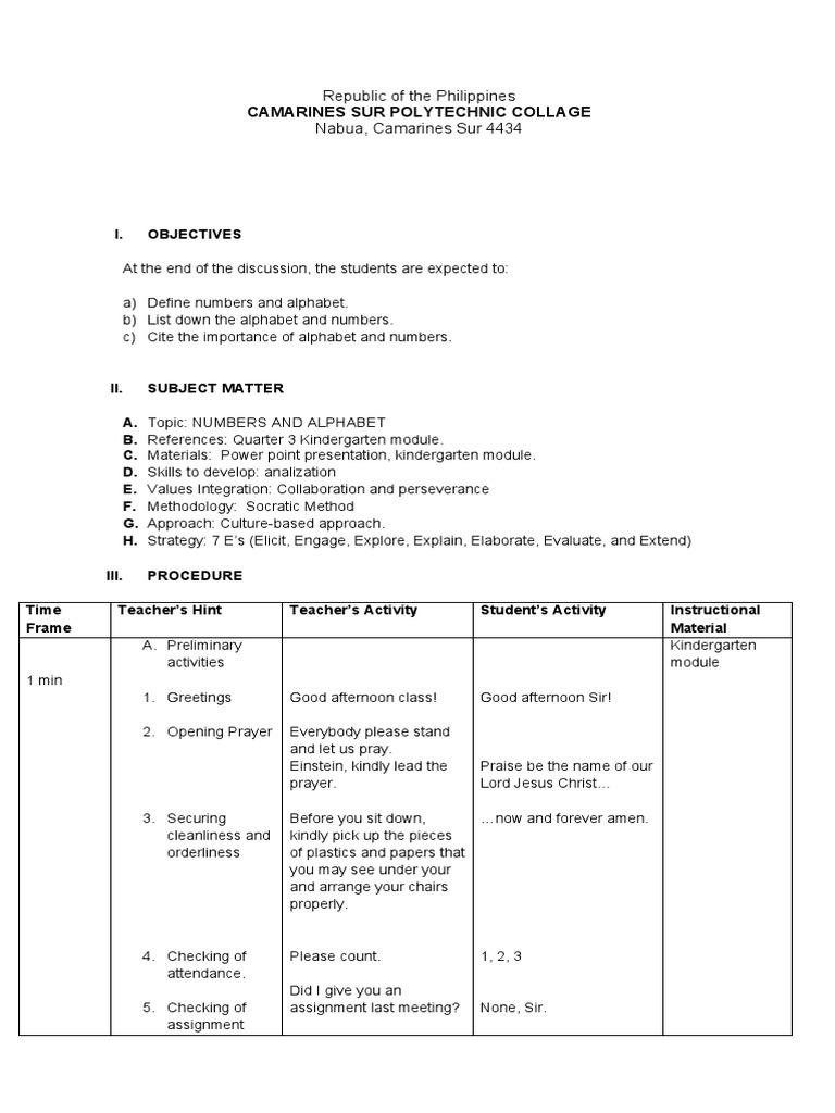 Lesson-Plan-In LTS | PDF | Alphabet | Cognition