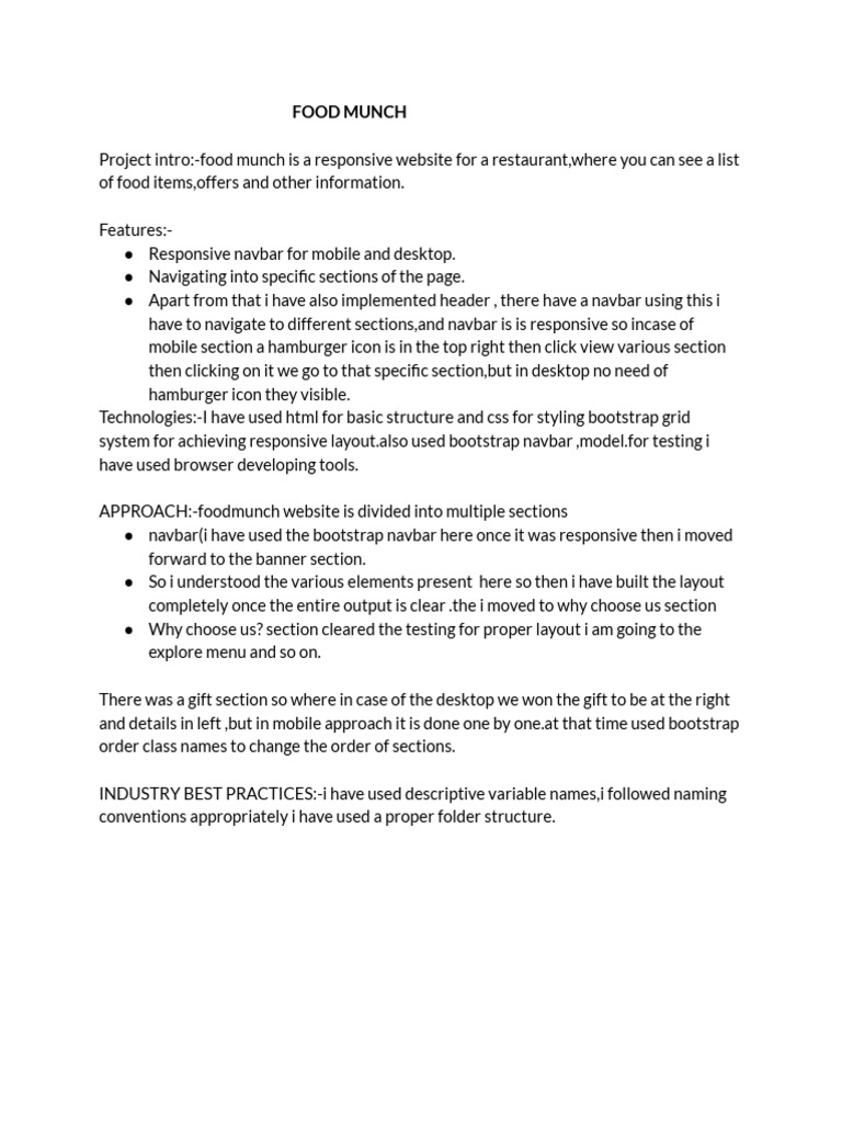 Food Munch | PDF | Art | Computers