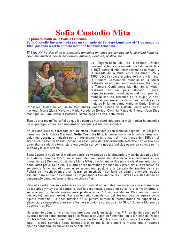 Sofia Custodio Mita | PDF