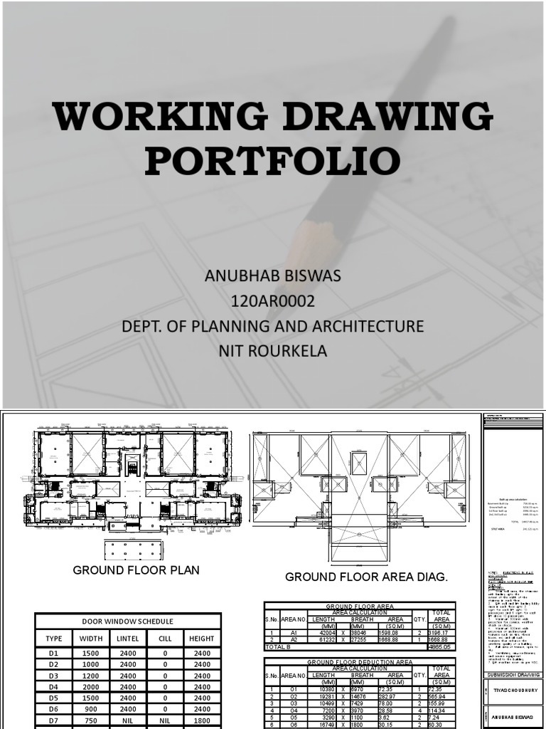 Working Drawing Portfolio | PDF