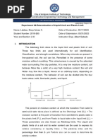 Plastic Limit Lab Report | PDF | Civil Engineering | Soil Science