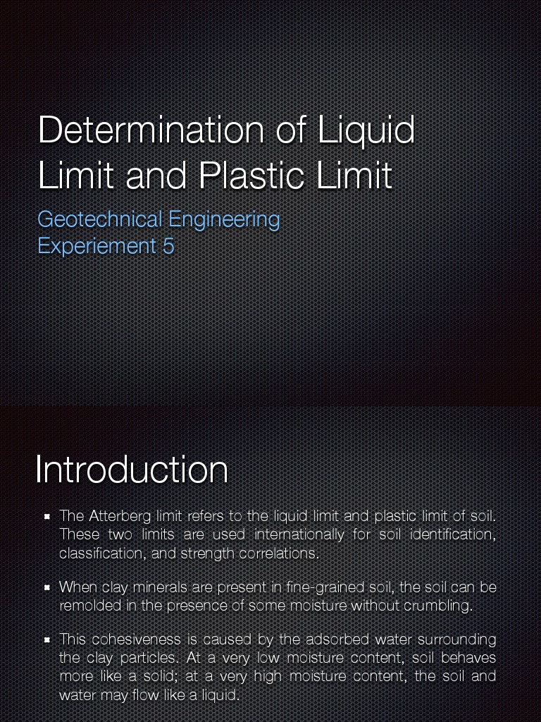 Geotechnical Engineering Laboratory 4 PDF | PDF | Physical Sciences | Horticulture