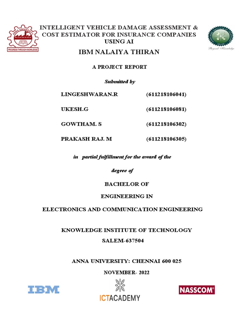 Model Project Report Autorecovered Pdf Artificial