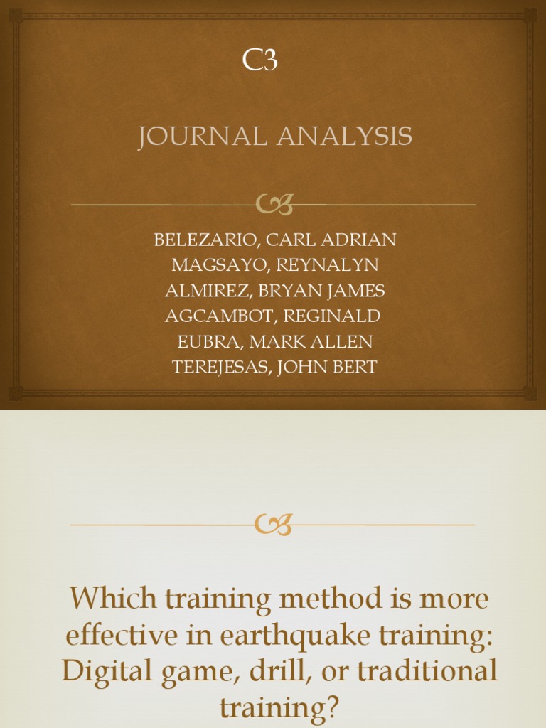 Journal Analysis C3 | PDF | Sampling (Statistics) | Statistics