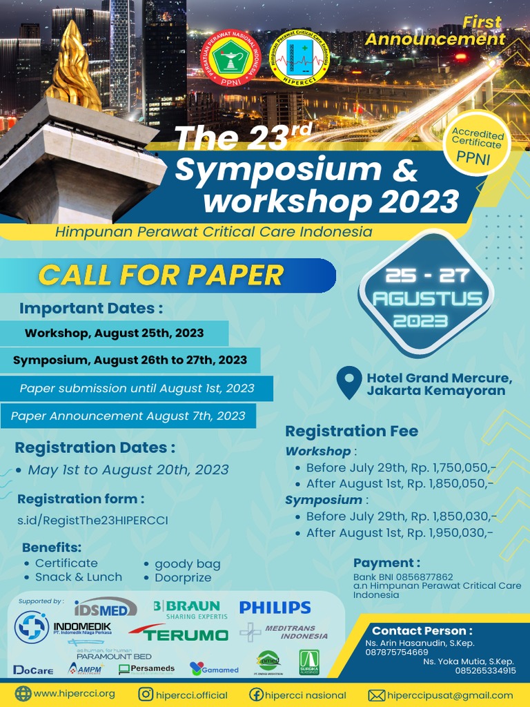 1st Announcement Symposium & Workshop HIPERCCI 2023 FIX | PDF ...
