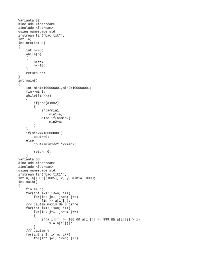 C++ programs for finding minimum, maximum and frequency of numbers | PDF | Computing | Computer ...