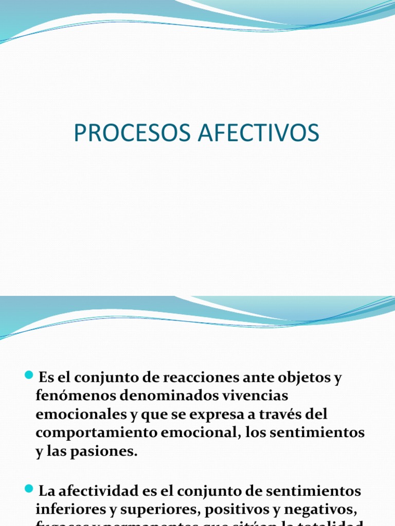 Procesos Afectivos | PDF