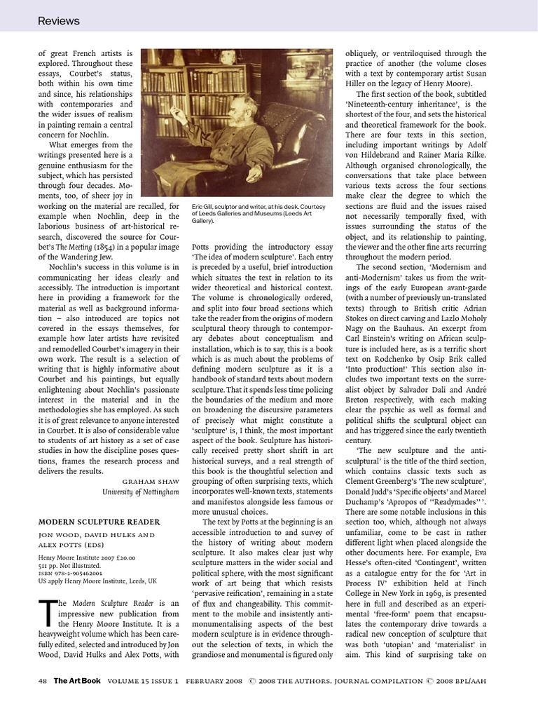 The Art Book - 2008 - APPLIN - MODERN SCULPTURE READER BY JON WOOD ...