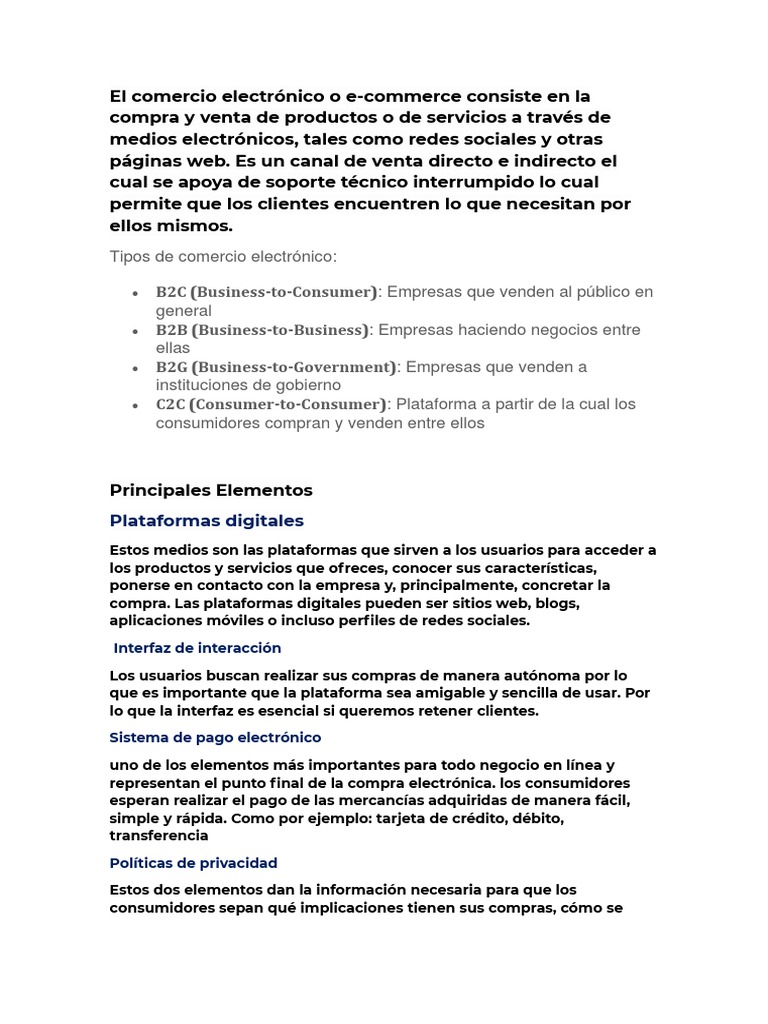 Presentacion Ecommerce | PDF | Comercio electrónico | Informática