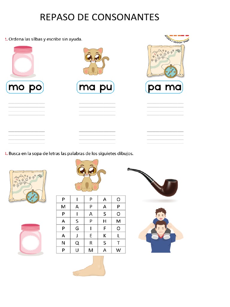 Repaso de Consonantes Agosto 2022 | PDF | Arte | Poesía