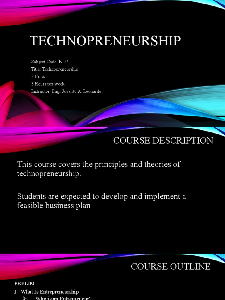 Technopreneurship Prelim | PDF | Entrepreneurship | Startup Company
