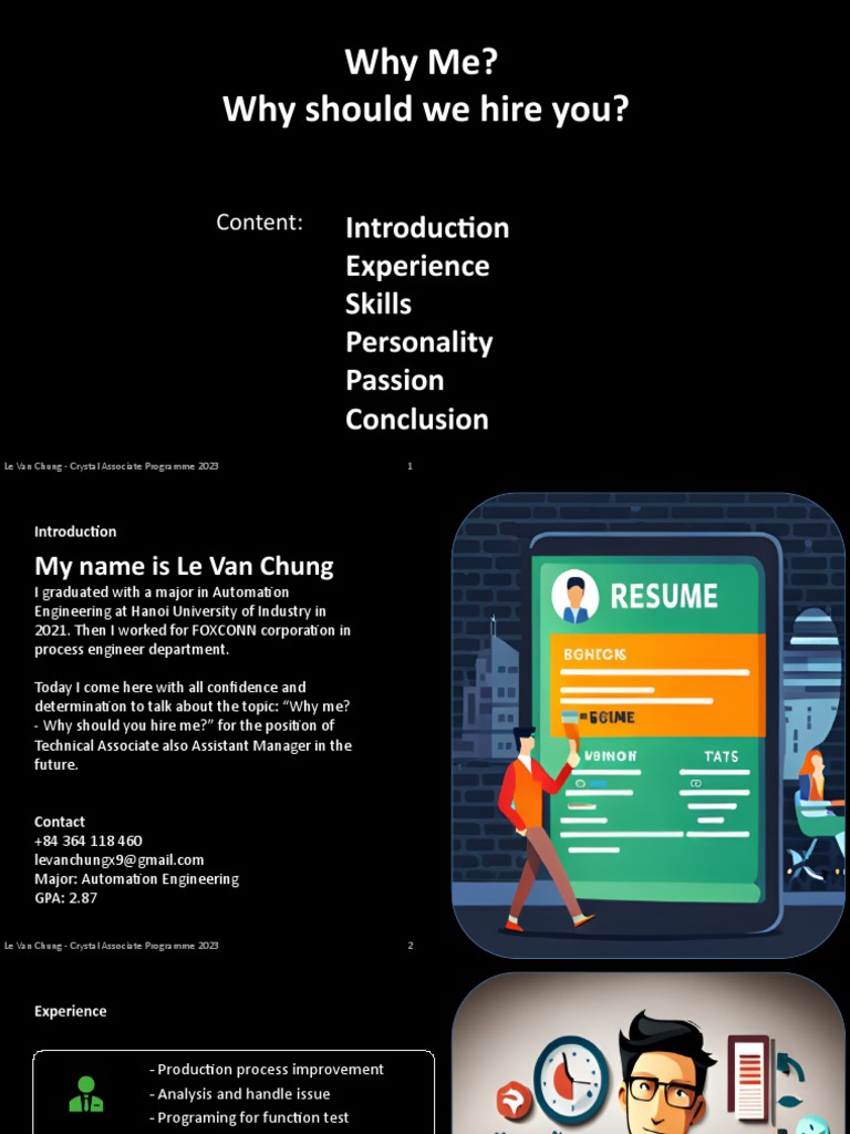 Why Hire Me | PDF | Goal | Cognition