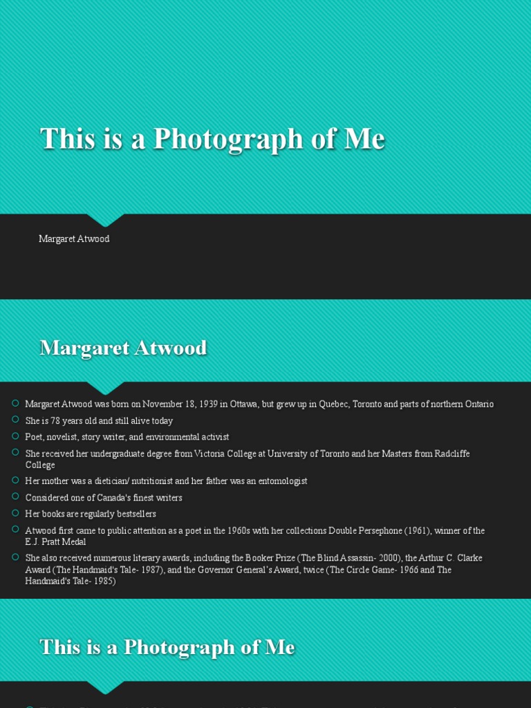 Analyzing Atwood's "This is a Photograph of Me" | PDF | Poetry