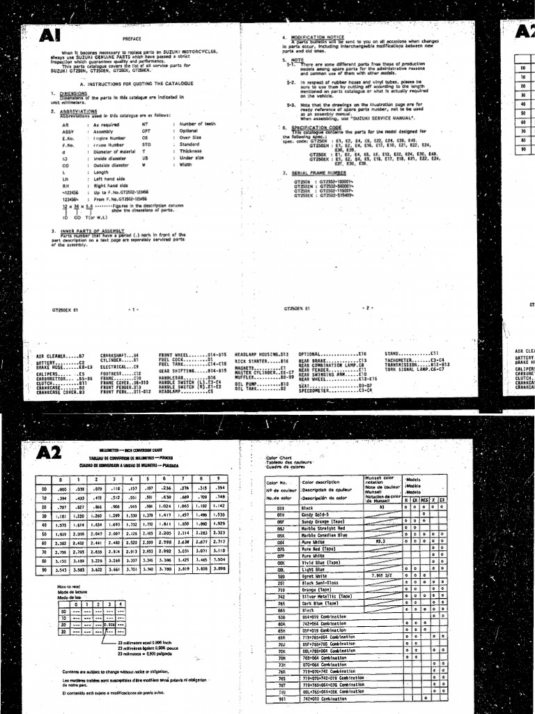 Despiece GT250 | PDF | Automotive Technologies | Manufactured Goods