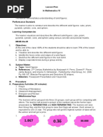 Math 5 Detailed Lesson Plan (Solid Figures) | PDF | Shape | Learning